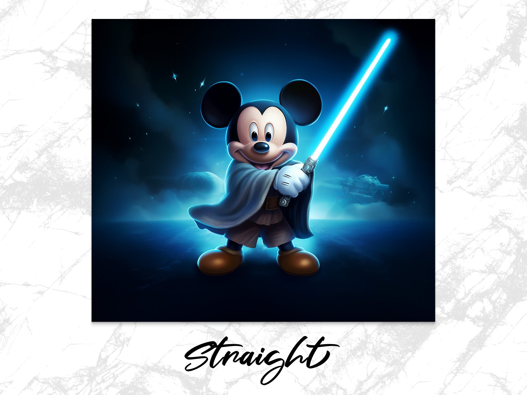 Jedi Mickey Mouse Star Wars PNG 20oz Skinny Sublimation Design Instant ...