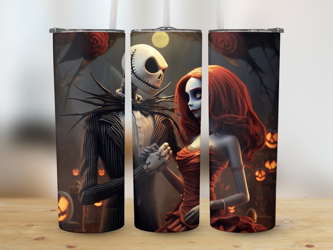 Jack Skellington Tumbler Wrap 20oz Skinny Sublimation Jack Skellington ...