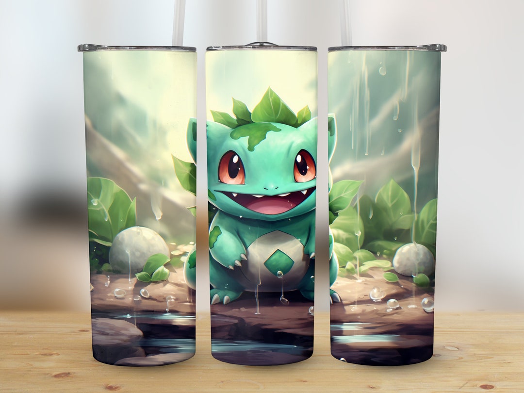 Bulbasaur Pokemon Tumbler Wrap 20 Oz Skinny Sublimation Design Instant ...