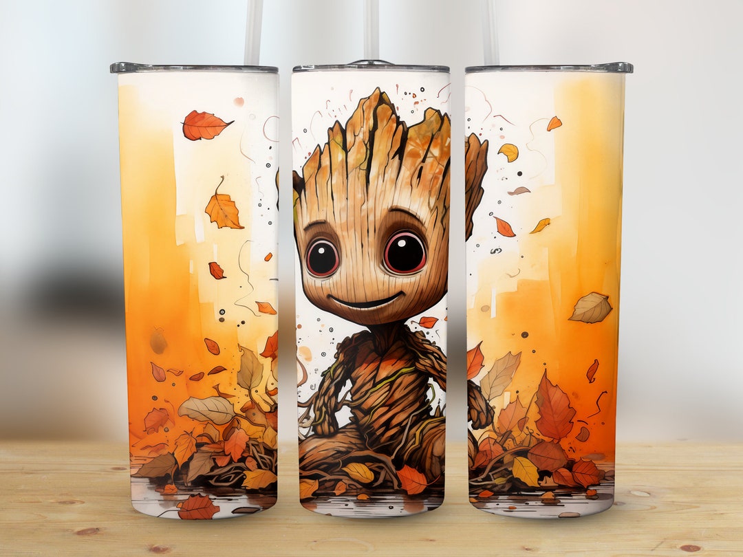 Baby Groot Tumbler Wrap 20oz Skinny Sublimation Design Instant Digital ...