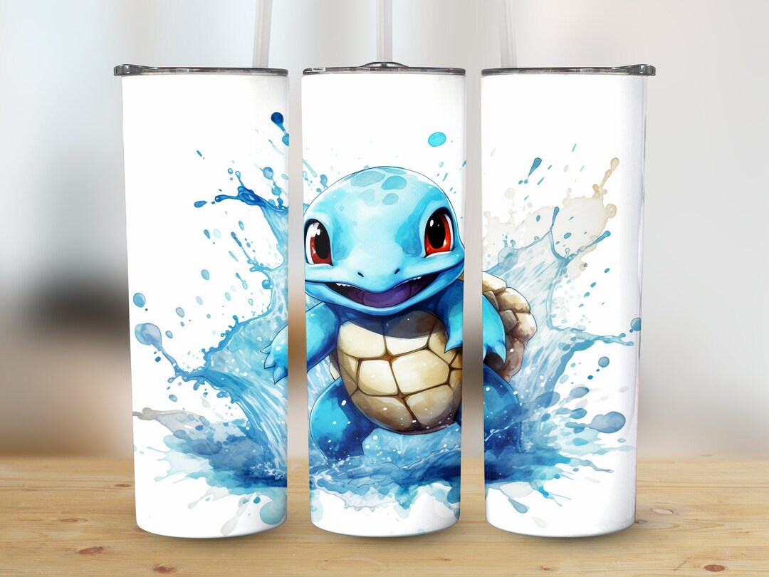 Squirtle Pokemon Tumbler Wrap Pokemon PNG 20 Oz Skinny Sublimation ...
