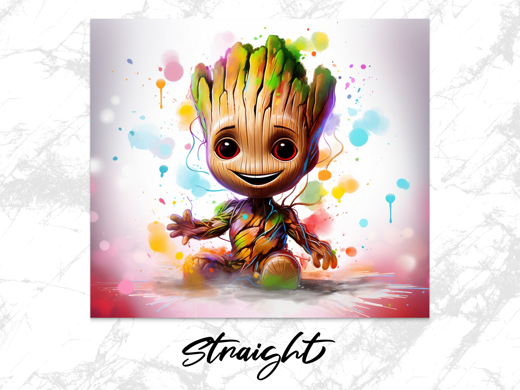 Cute Baby Groot Tumbler Cup Design Baby Groot Tumbler Wrap 20oz Skinny ...