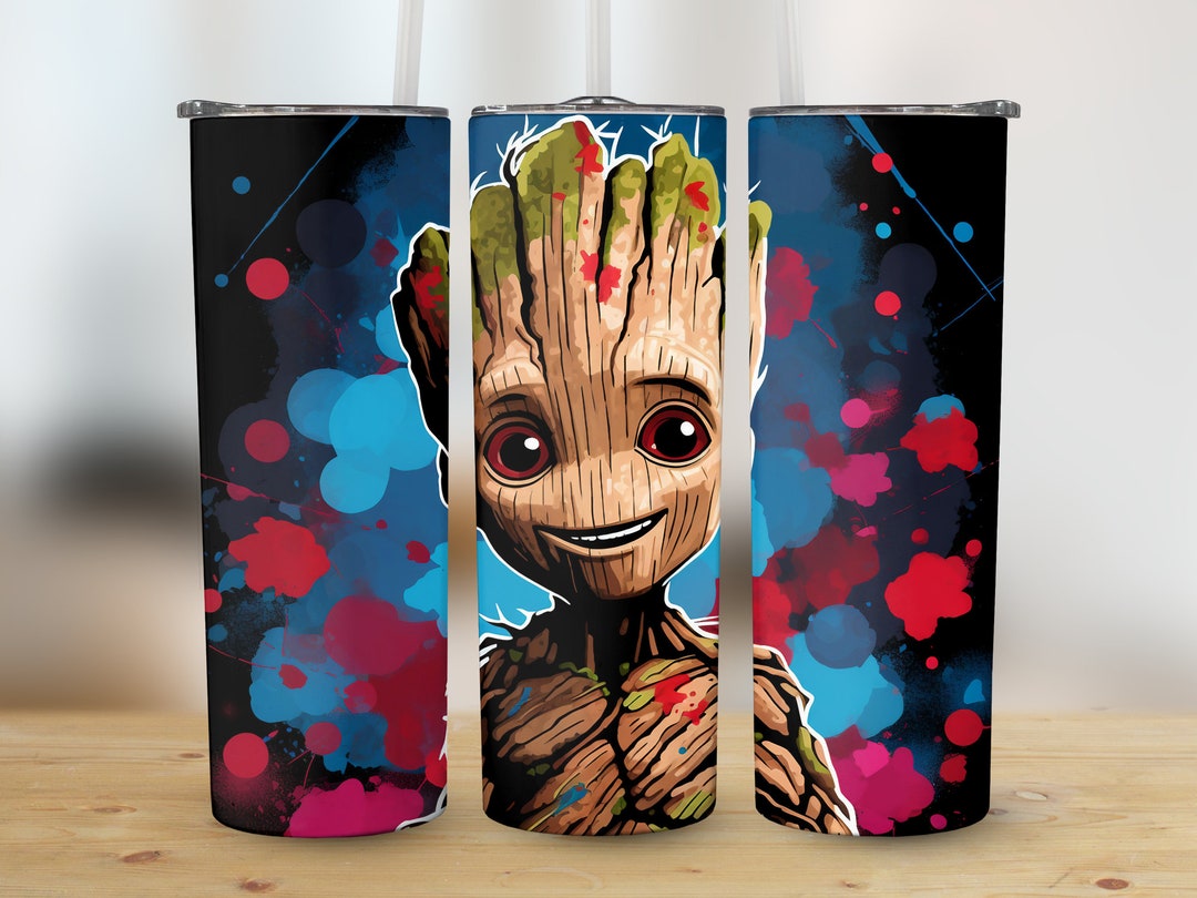 Baby Groot Tumbler Art 20 Oz Skinny PNG Sublimation Design Instant ...