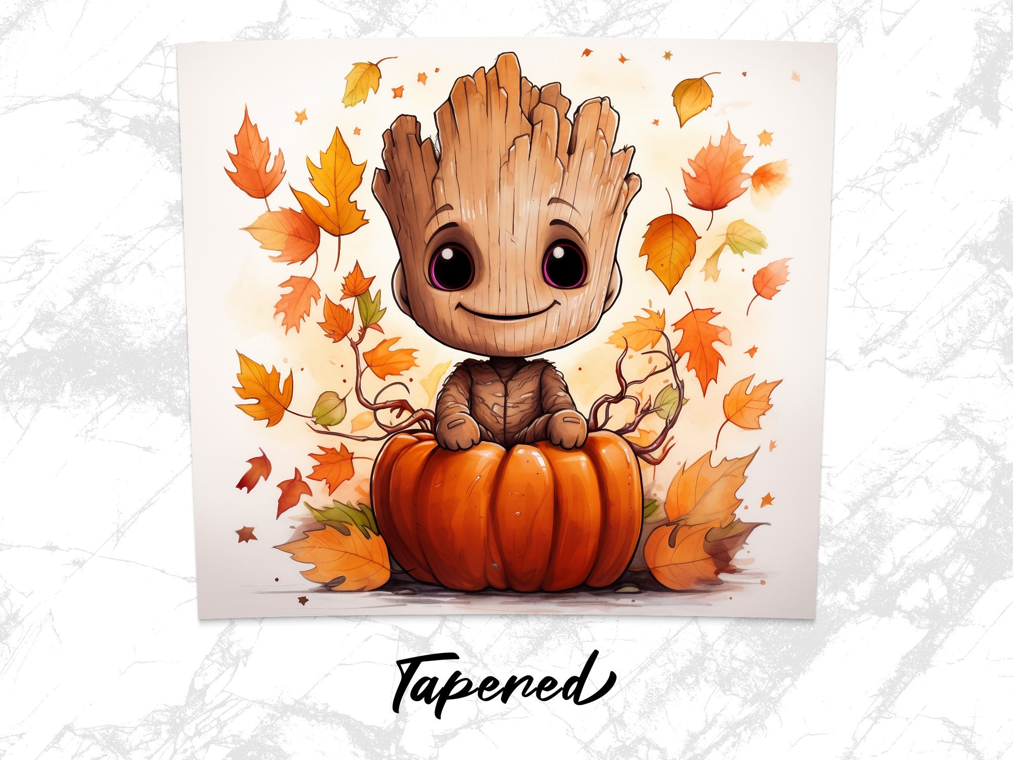 Cute Baby Groot Tumbler Wrap Fall Tumbler Cup 20oz Skinny PNG ...