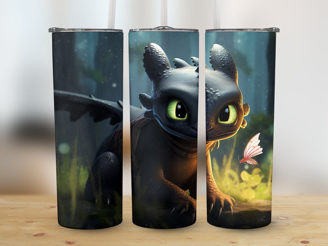 Baby Toothless Tumbler Cup Design 20oz Skinny Sublimation Tumbler ...