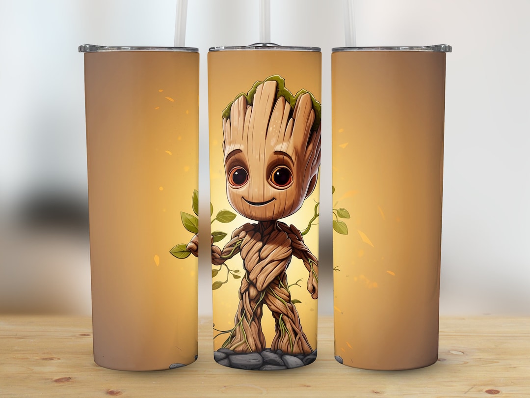 Baby Groot Tumbler Wrap 20 Oz Skinny Sublimation Baby Groot Art Groot ...