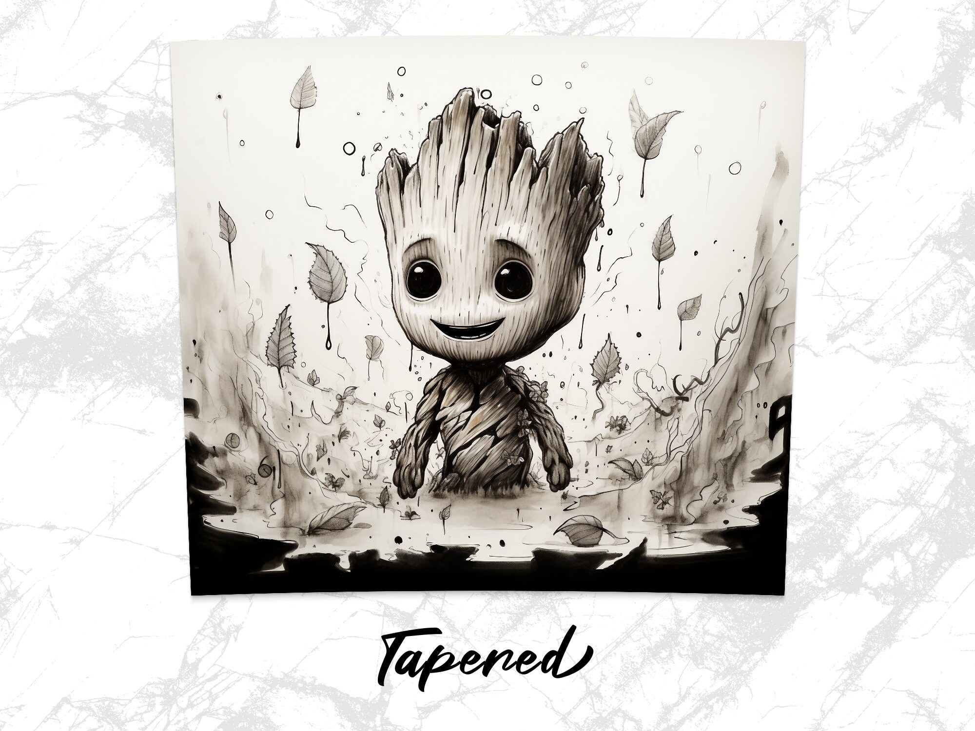 Baby Groot Tumbler 20 Oz Skinny PNG Sublimation Wrap Instant Digital ...