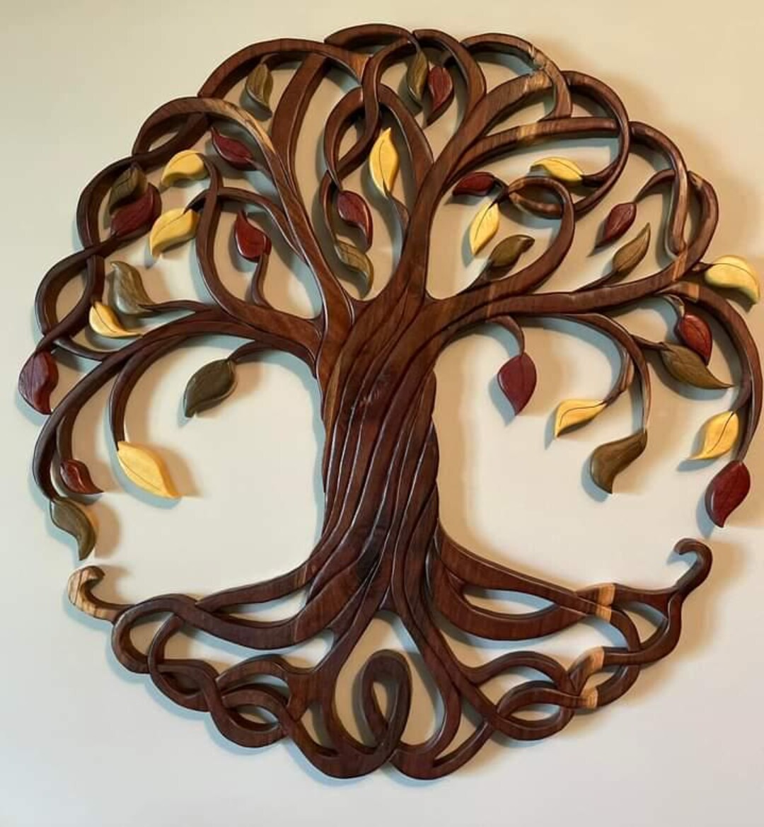 Intarsia Tree of Life - Etsy