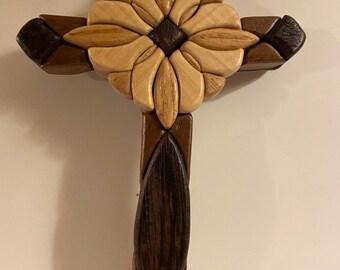 Intarsia Wood Cross | Etsy