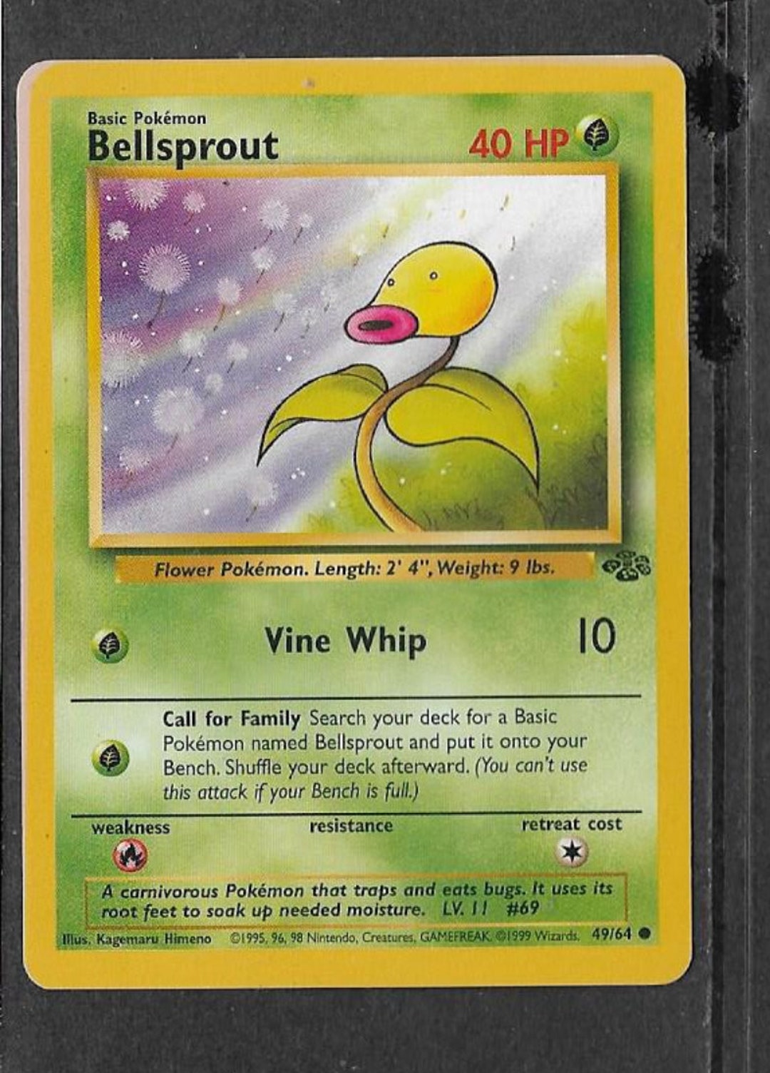 Pokemon Bellsprout Card