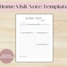 Home Visit Note Template, Social Worker Note, Case Management Note ...