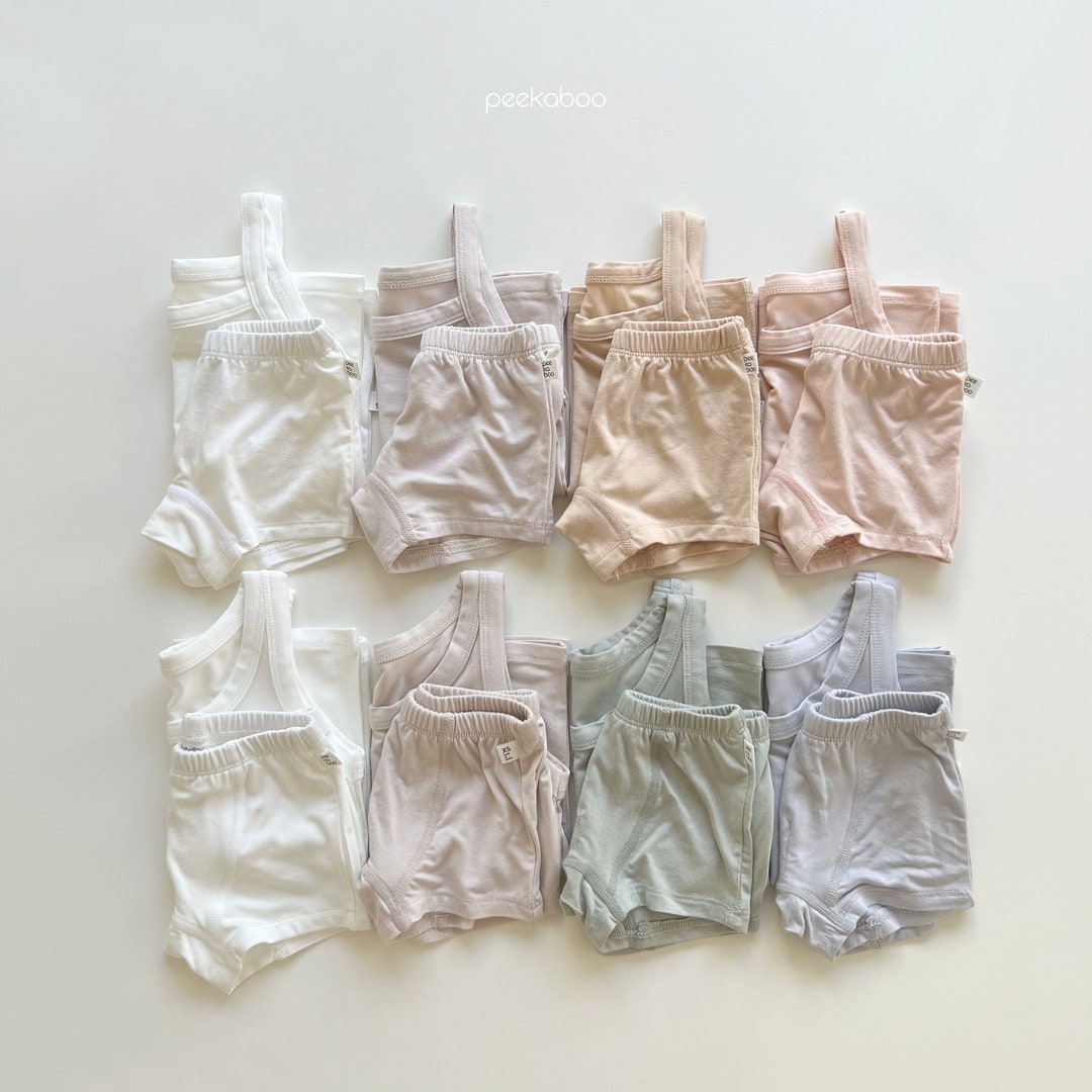 Non Sticky Breathable Kids Summer Clothing Set Natural Bamboo Fabric ...