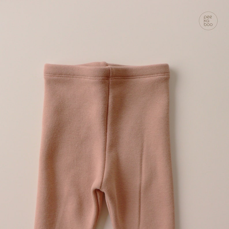 Fleece Lined Baby Leggings: Snug Fit Cotton Blend - Etsy