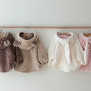 Baby Fleece Bear Jacket: Warm Winter Poncho - Etsy