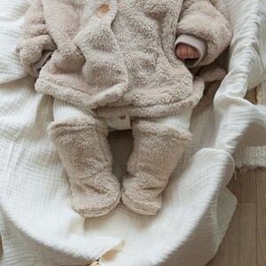 Baby Fleece Bear Jacket: Warm Winter Poncho - Etsy