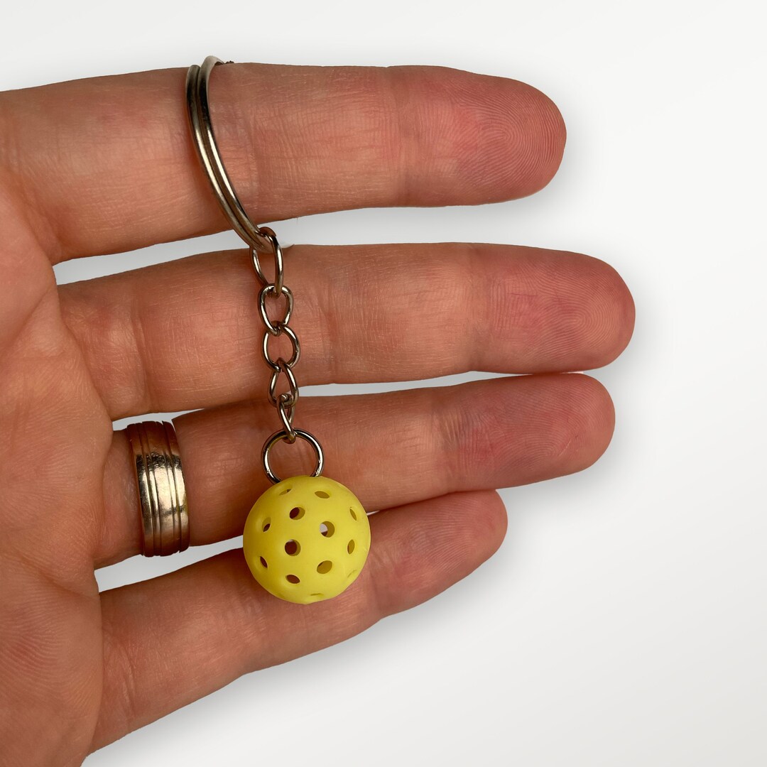 Pickleball Keychain, Hang Keychain on Bags, Keys, & Backpacks, 16mm ...