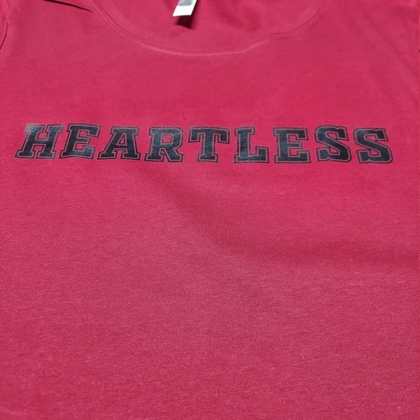 Heartless Shirt - Etsy