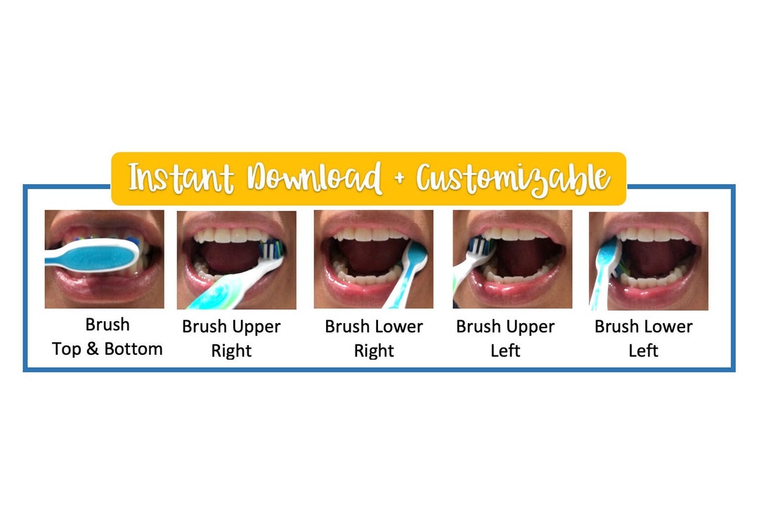 Brush Teeth Visual - Etsy
