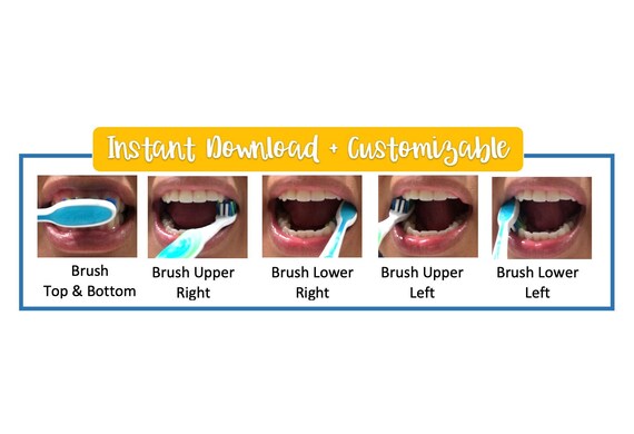 Brush Teeth Visual | Etsy