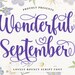 Wonderful September Script Font Wedding Font SVG Font - Etsy