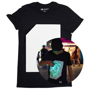 Adults unisex Interact Glow T-shirts Black/green - Etsy