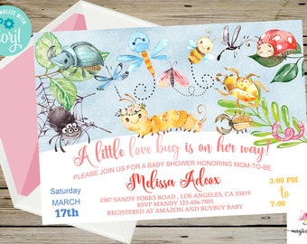 BUG Baby Shower Invitation - Etsy