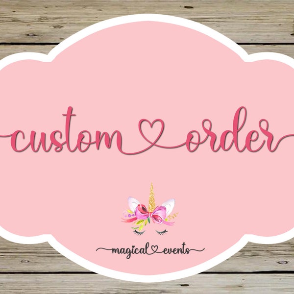 Custom Order - Etsy