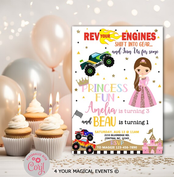 Princess Monster Truck Party