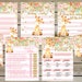 Giraffe Baby Shower Games Bundle, Girl Baby Shower Games, Giraffe Games ...