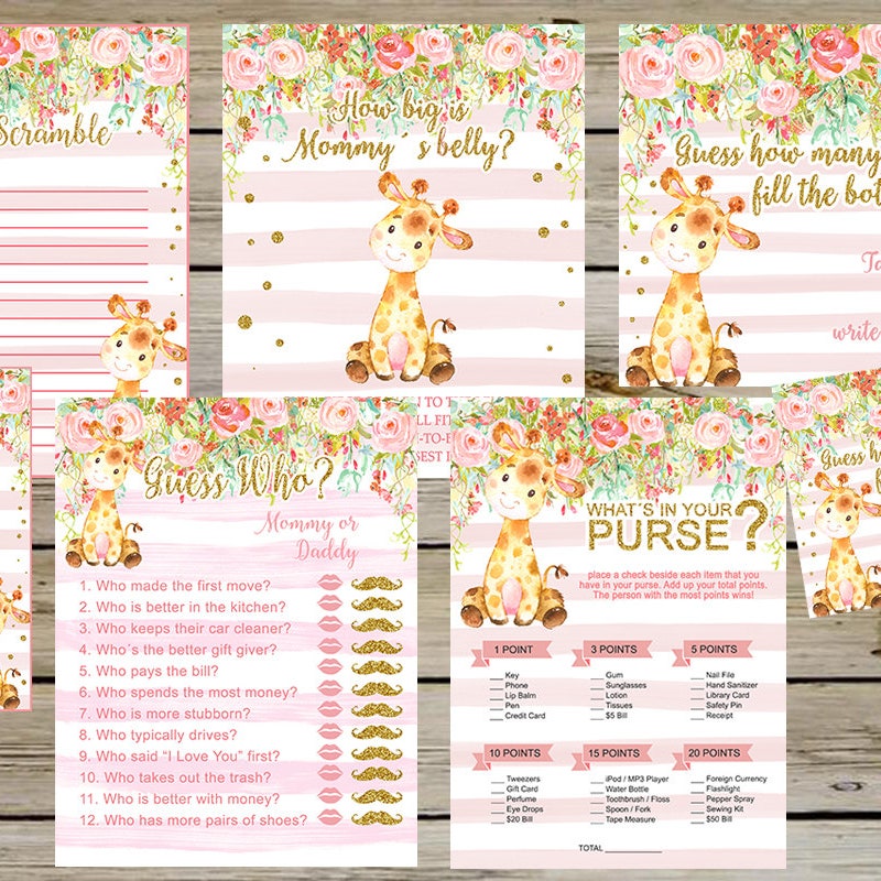 Giraffe Baby Shower - Etsy