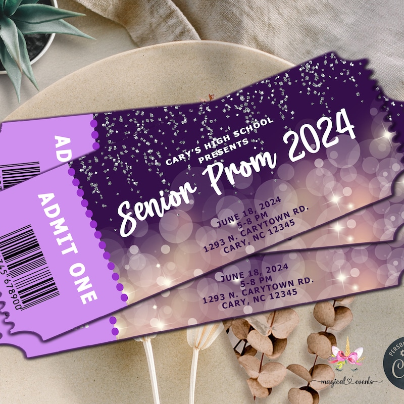 Prom Ticket - Etsy