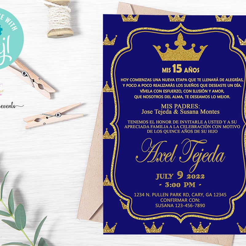 Letras de xv años - Etsy México