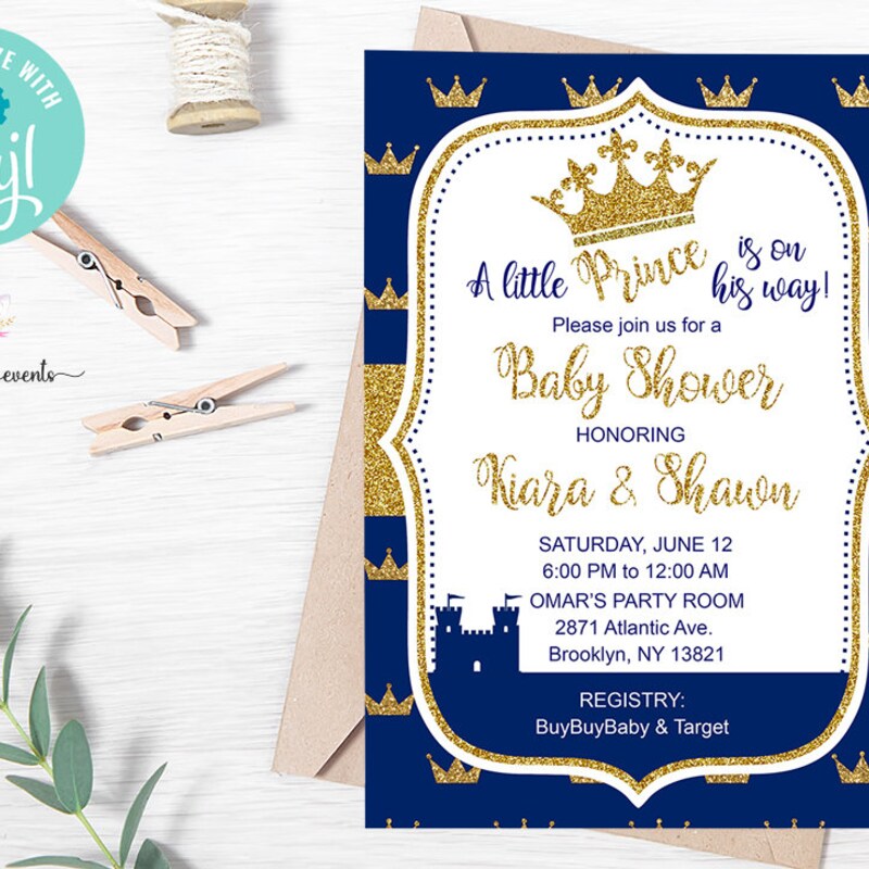 Crown Invitation - Etsy UK