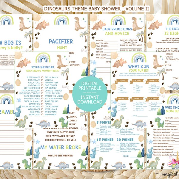 Dinosaur Baby Shower - Etsy