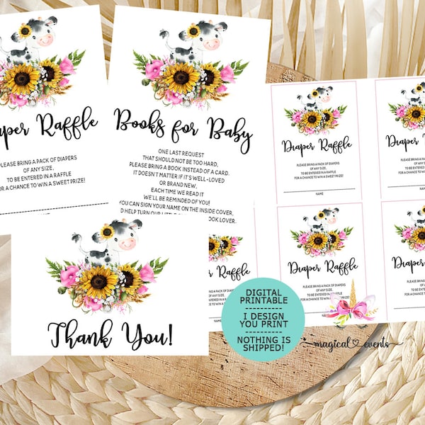 Diaper Raffle Invite Insert - Etsy