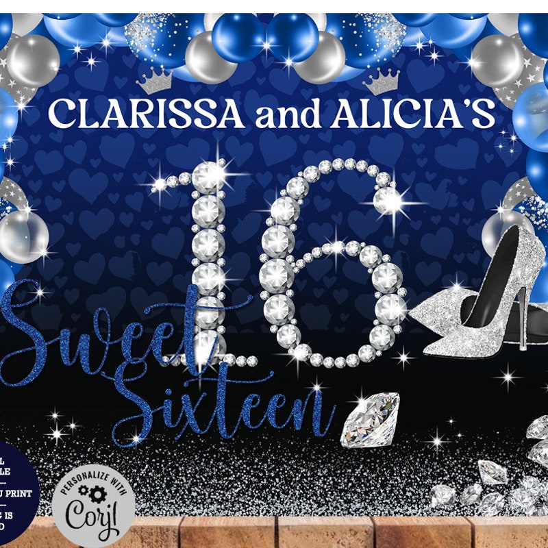 Sweet 16 Backdrop - Etsy
