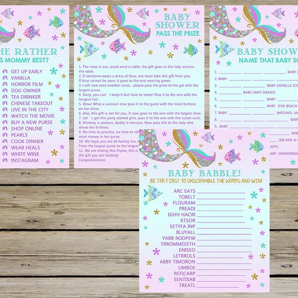 Mermaid Baby Shower - Etsy