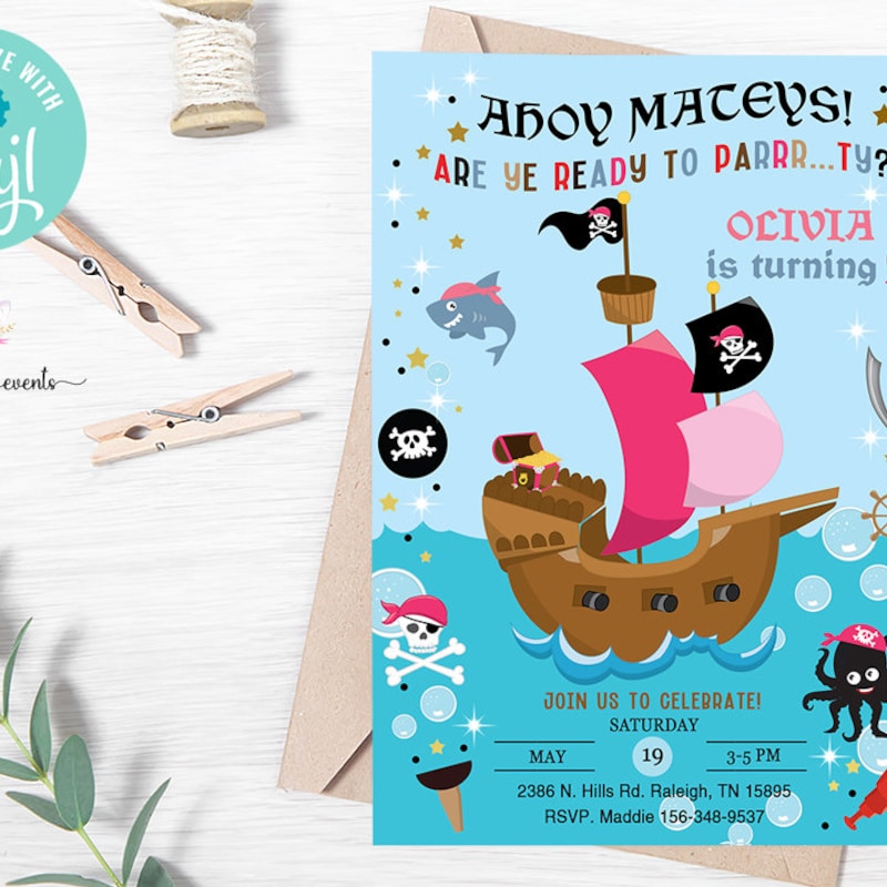 Ship Invitation - Etsy