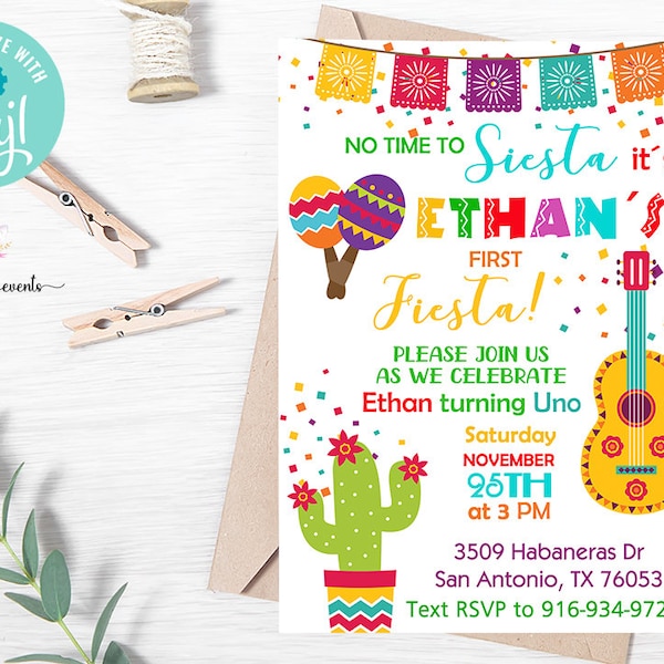 Fiesta Invitation - Etsy