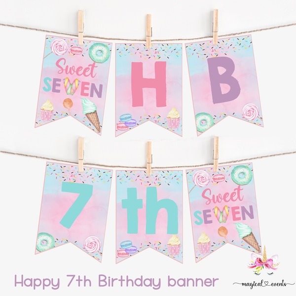 Birthday Banner Girl - Etsy