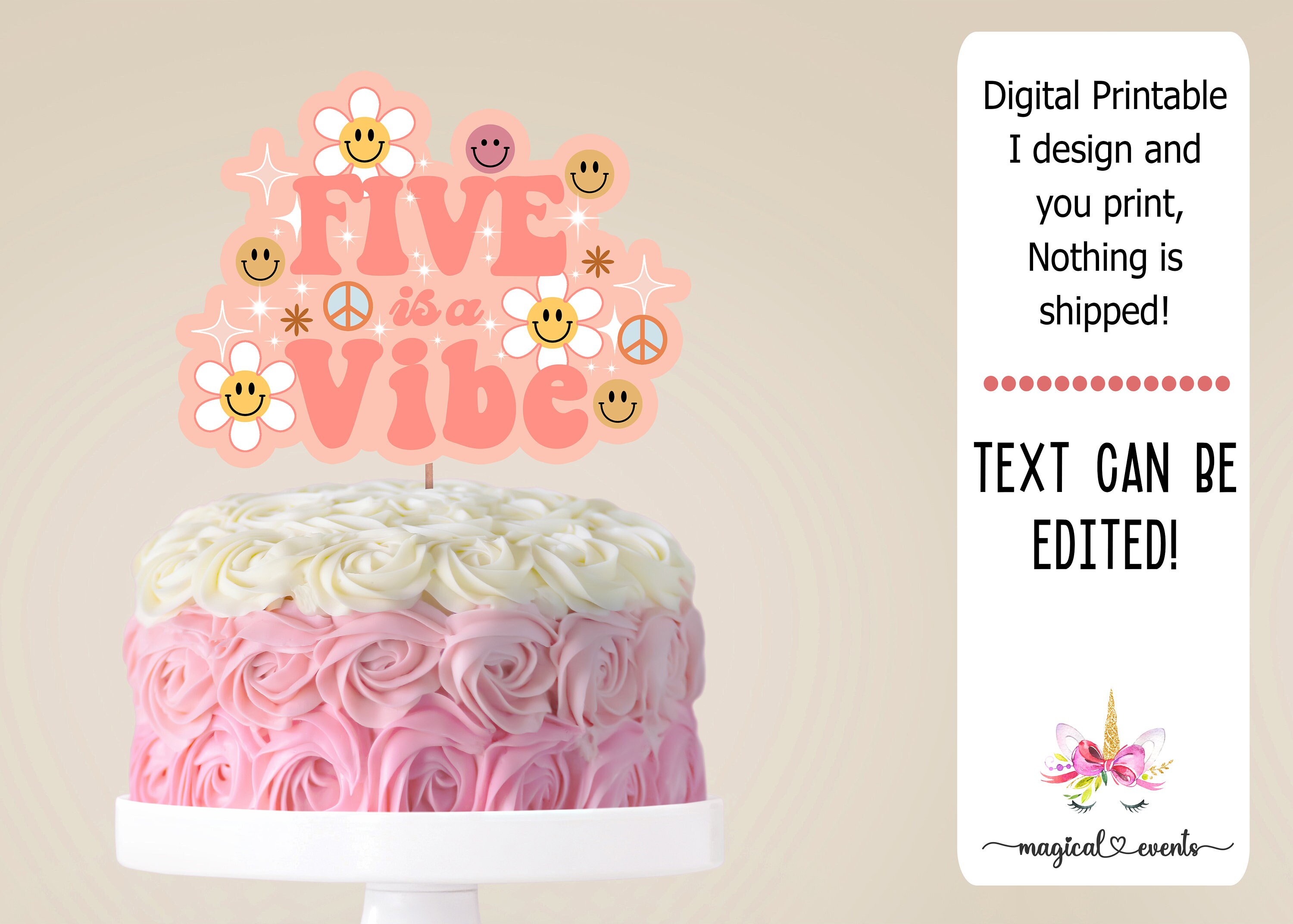 Happy 5th Birthday Cake For Girls