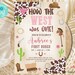 Cowgirl Western Birthday Invitation, Birthday Invite, Saddle Up, Girl ...