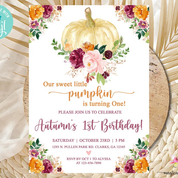Fall First Birthday - Etsy