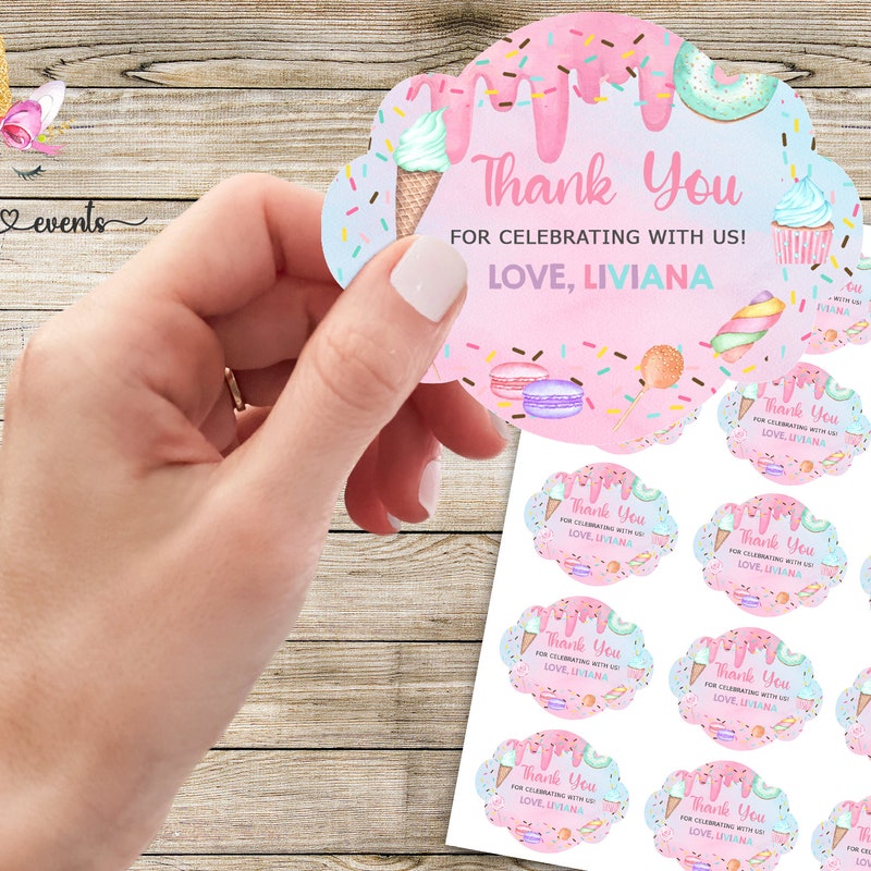 Thank You Sticker - Etsy