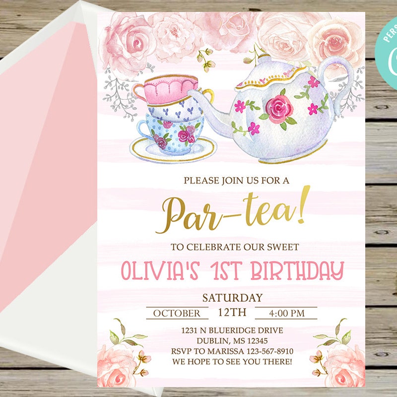 Teapot Invitations - Etsy