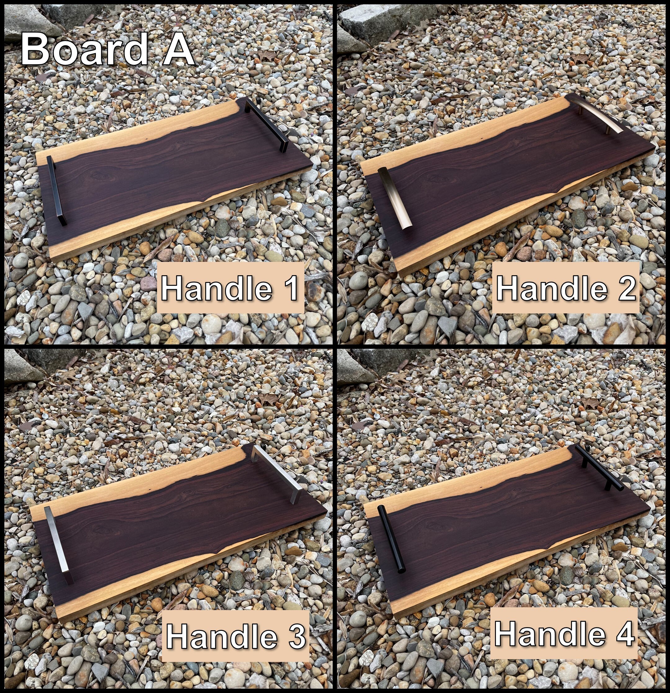 Exotic Katalox Wood Charcuterie Board, Multiple Handles and Boards ...