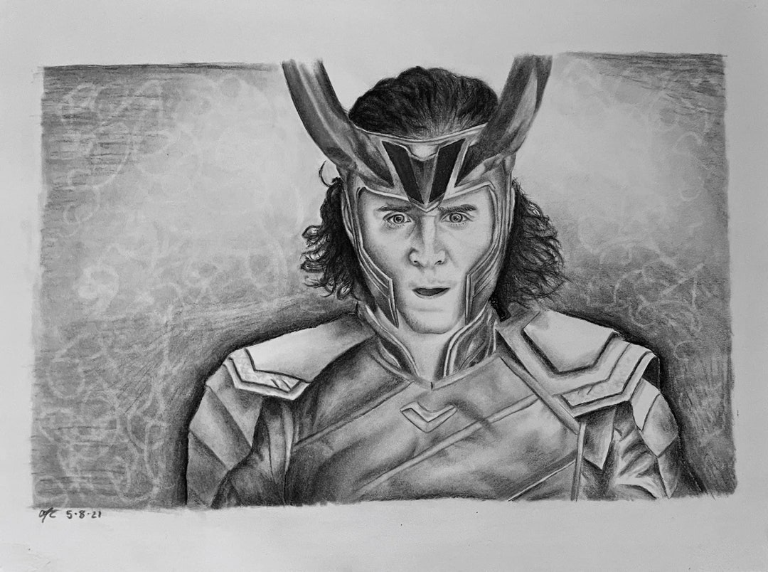 Original Drawing of Loki - Etsy