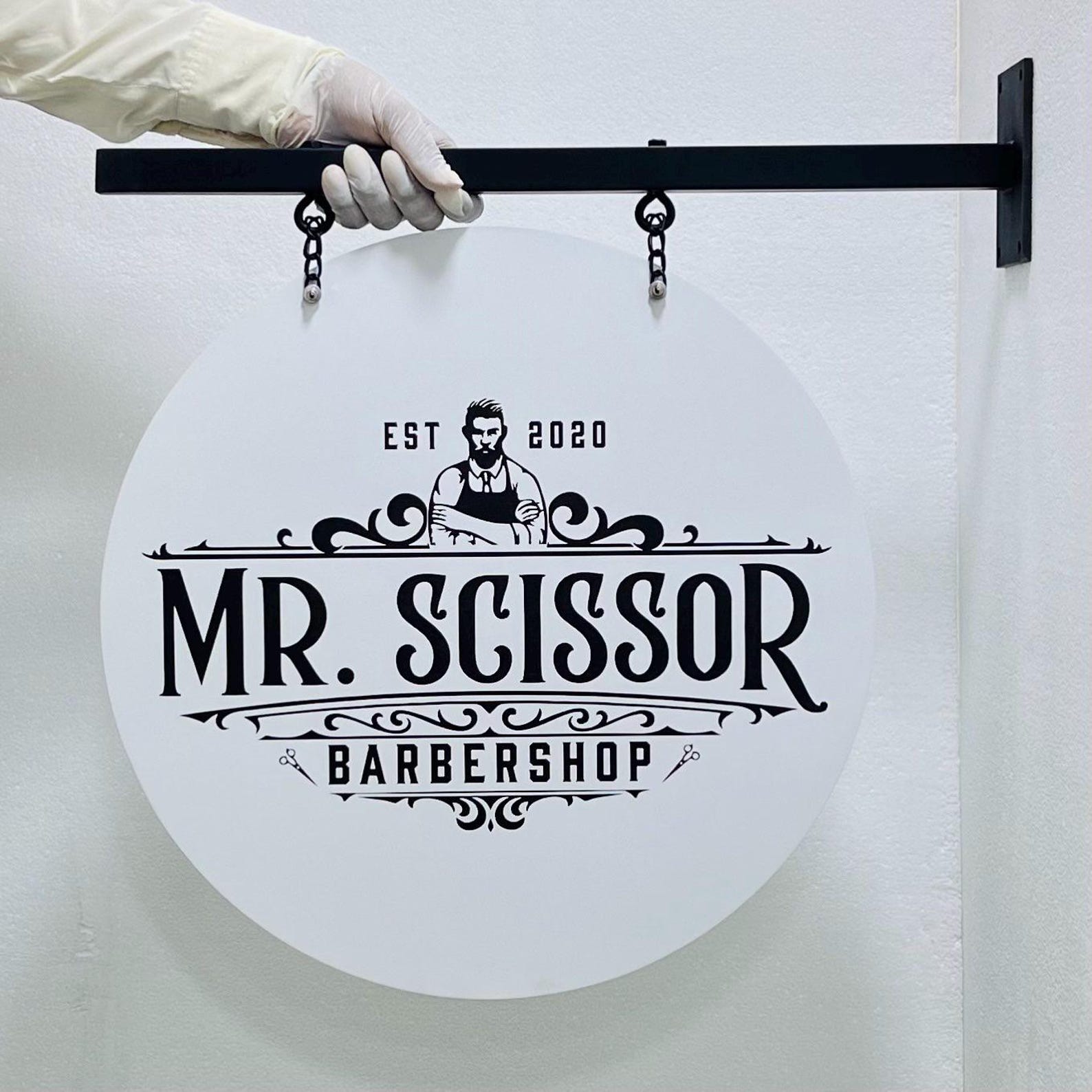 Hanging Blade Sign, Custom Double Sided, Advertising Cafe Sign, Outdoor ...