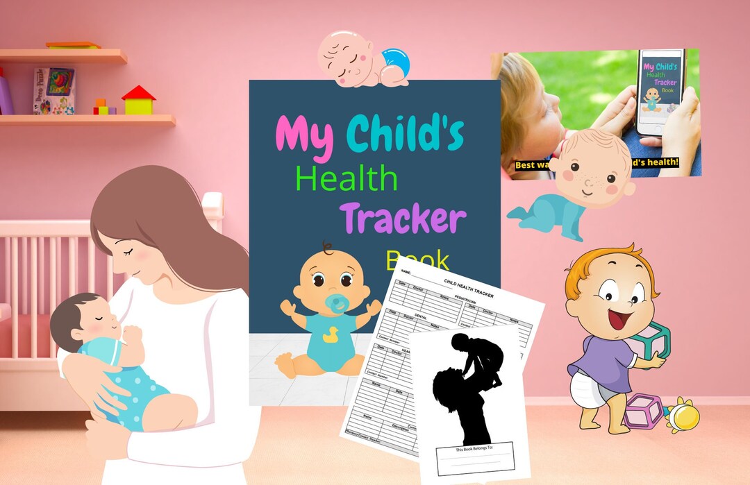 My Childs Health Tracker Book Digital Download Baby Health Log Book ...