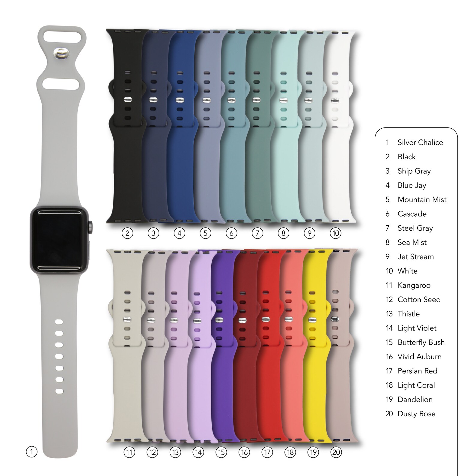 Personalized Medical Alert Designs, Apple Silicone Watch Band for Apple ...